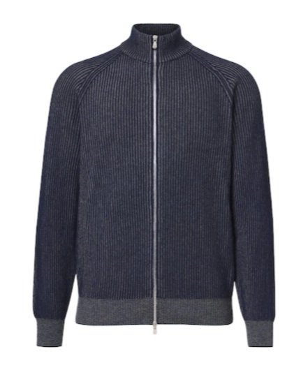 Brunello Cucinelli Ribbed-knit Zip-up Cashmere Sweater