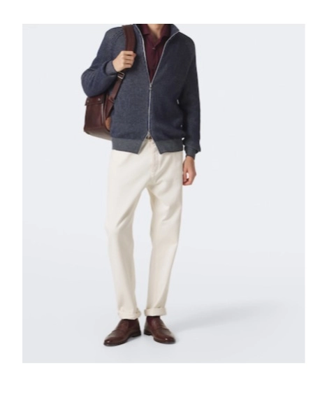 Brunello Cucinelli Ribbed-knit Zip-up Cashmere Sweater