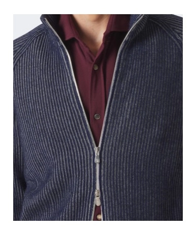 Brunello Cucinelli Ribbed-knit Zip-up Cashmere Sweater