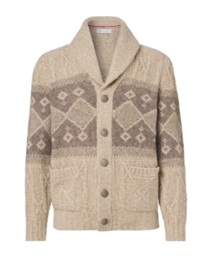 Brunello Cucinelli Jacquard Cardigan