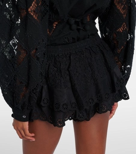 Isabel Marant Étoile Neis Cotton And Silk Shorts
