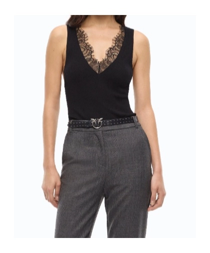 Pinko Lace-trim Tank Top