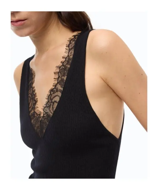 Pinko Lace-trim Tank Top