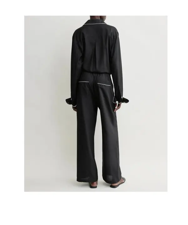 TOTEME Piped Silk Trousers