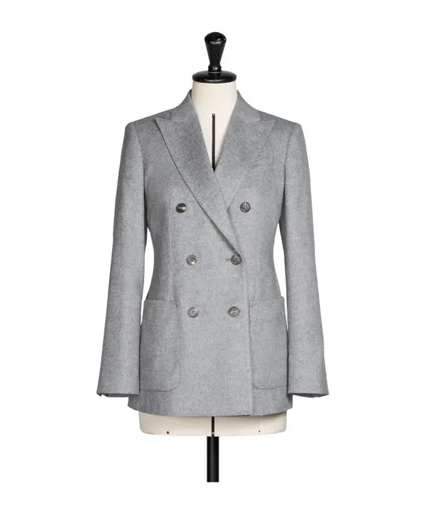 Max Mara Long-sleeved Suit Jacket - Light Gray