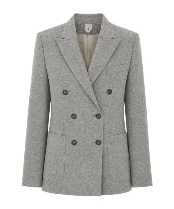 Max Mara Double-breasted Long-sleeve Blazer