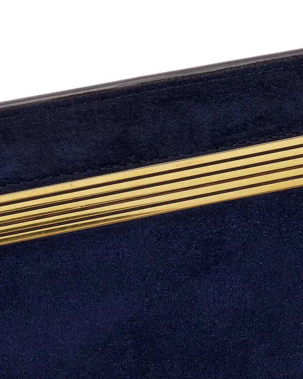 Khaite Donna Evening Clutch - Midnight Navy
