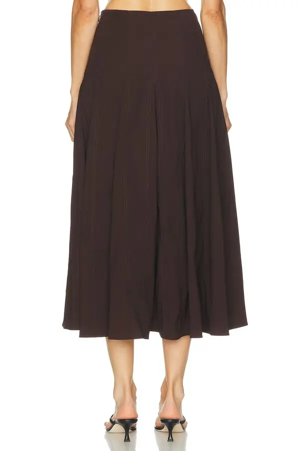 A.L.C. Tali Pleated Midi Skirt