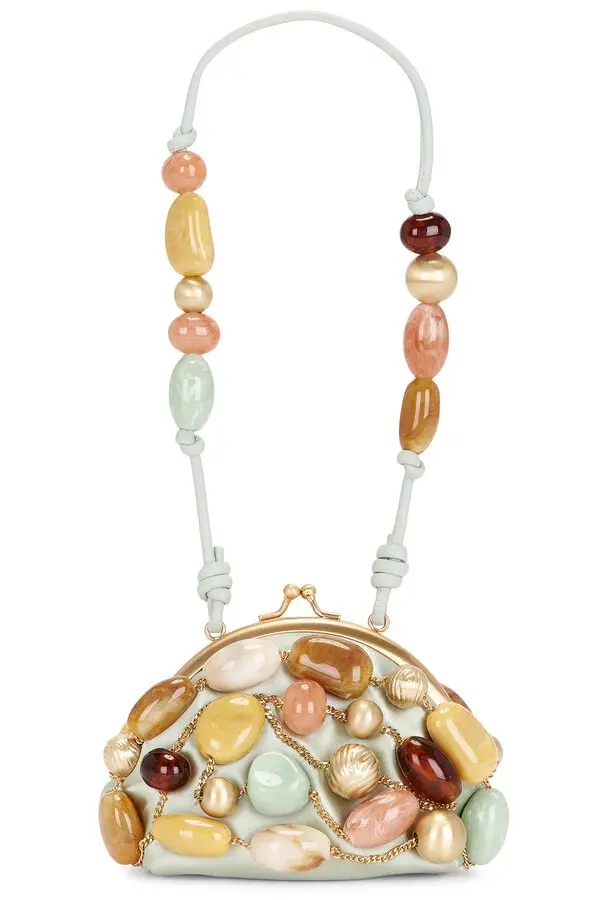 Cult Gaia Mercier Mini Wrislet Bag - Cool Mint Bauble Multi