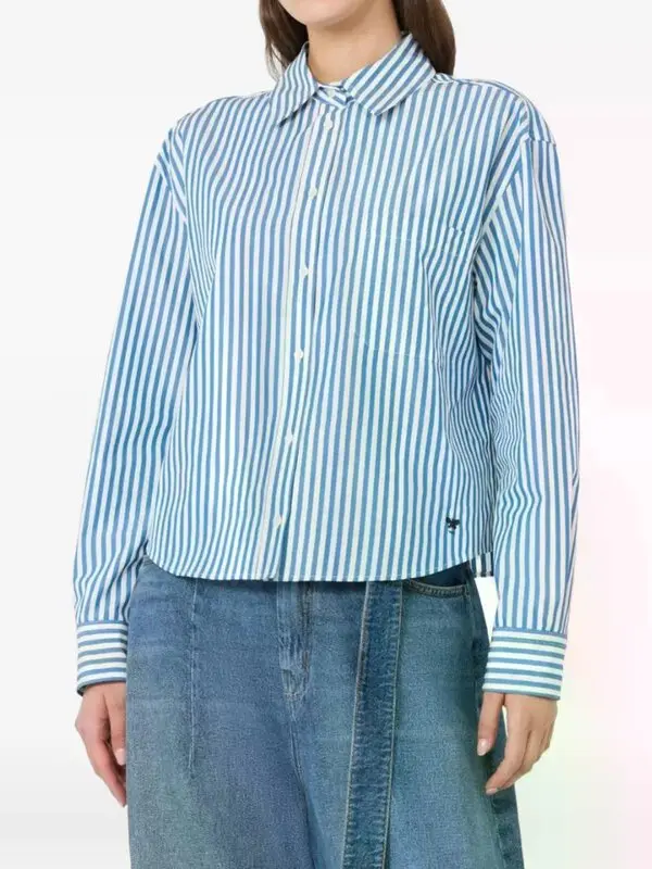 Max Mara Wkdpanetto Striped Cotton Shirt - Blue