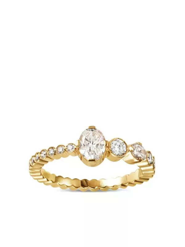 Sophie Bille Brahe 18k Yellow Ensemble De Sky Diamond Band Ring - Gold