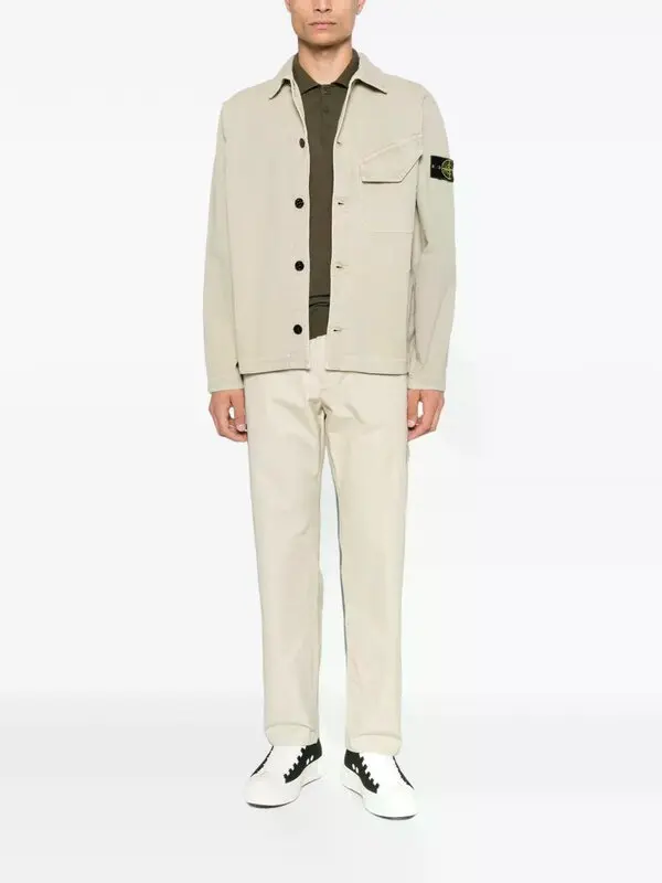 Stone Island 5100076 Light Pure Rws Wool_s.i. Ghost Polo Shirt