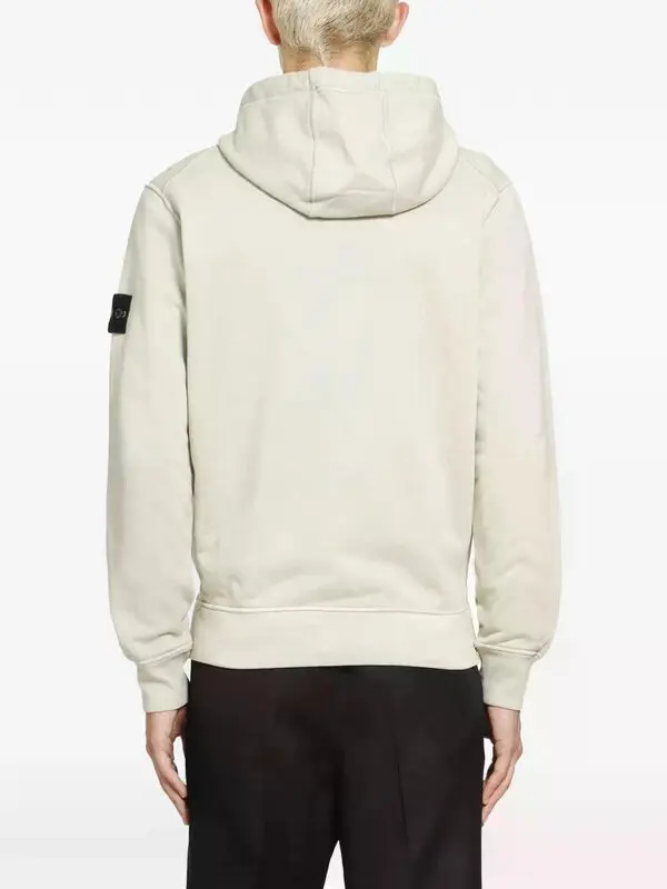 Stone Island Logo-patch Zip-up Hoodie