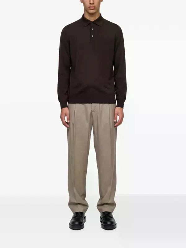 LARDINI Long-sleeve Polo Shirt