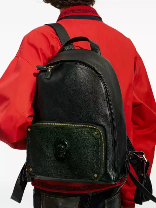 Versace Medusa Head Leather Backpack