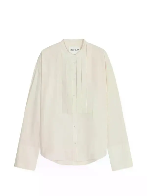 Closed Pleated Bib-front Shirt