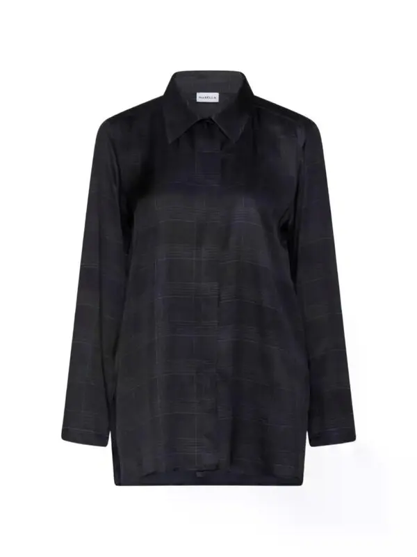 Marella Check-print Twill Shirt