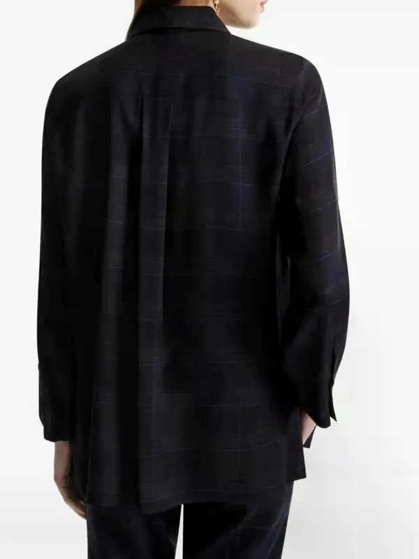 Marella Check-print Twill Shirt