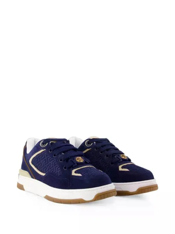 Versace Biggie Greca-pattern Suede Sneakers
