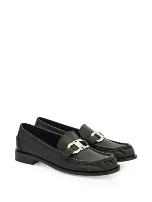 FERRAGAMO Gancini Leather Loafers