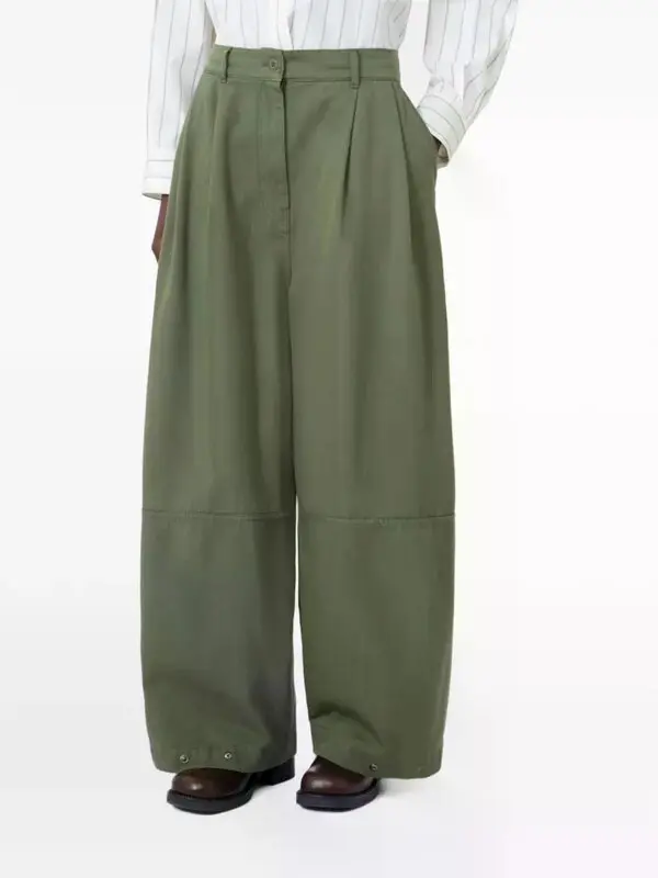 Max Mara Pleated Palazzo Pants