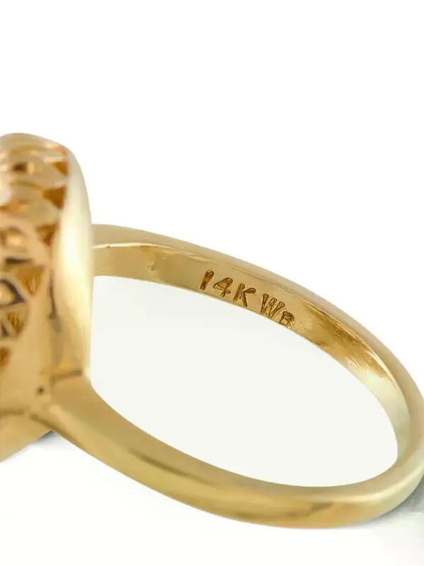 LB EXCLUSIVE 14k Yellow Opal And Pearl Ring