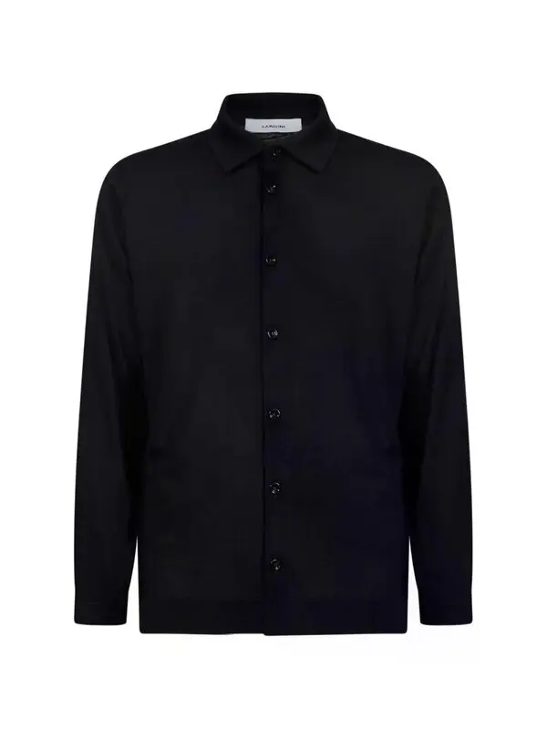 LARDINI Long-sleeve Buttoned Shirt - Blue