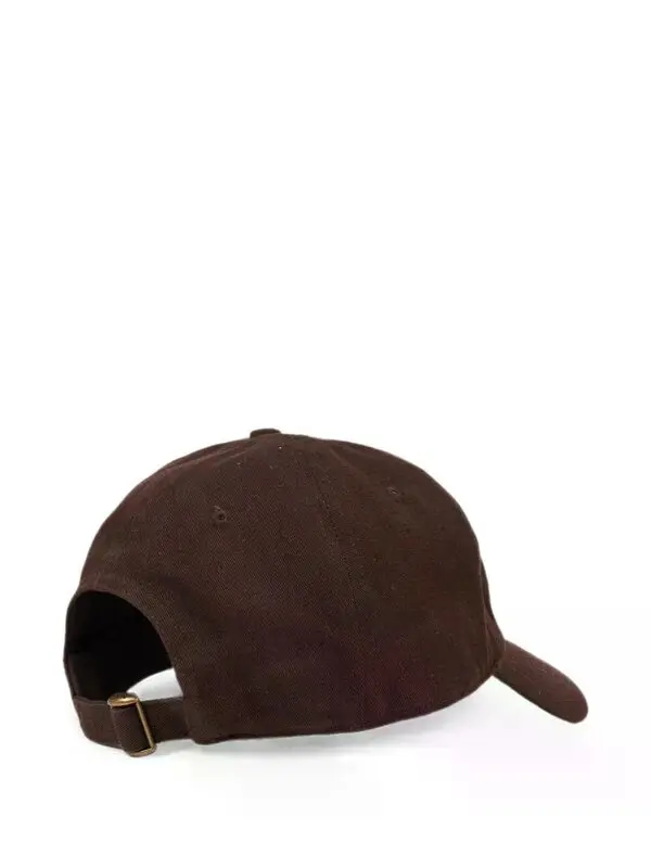SPORTY & RICH Soho Embroidered Baseball Cap - Brown