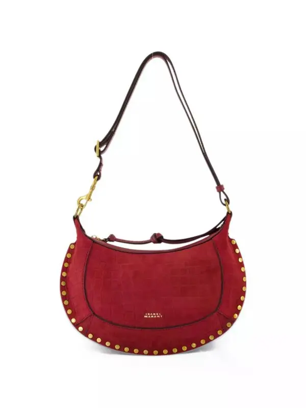 Isabel Marant Étoile Oskan Moon Studded Shoulder Bag - Red