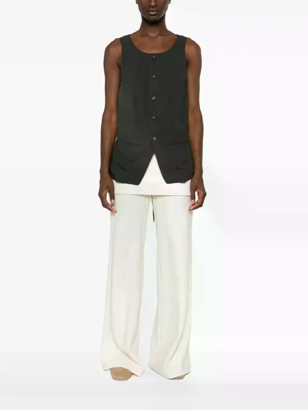 ZIGGY CHEN Patterned-panel Vest