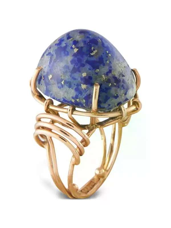LB EXCLUSIVE 18k Rose Gold Lapis Lazuli Ring - Pink