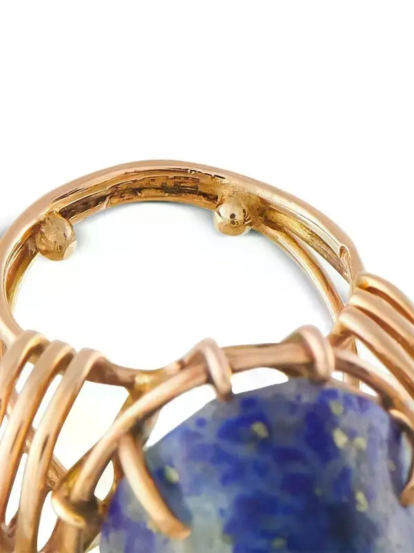 LB EXCLUSIVE 18k Rose Gold Lapis Lazuli Ring