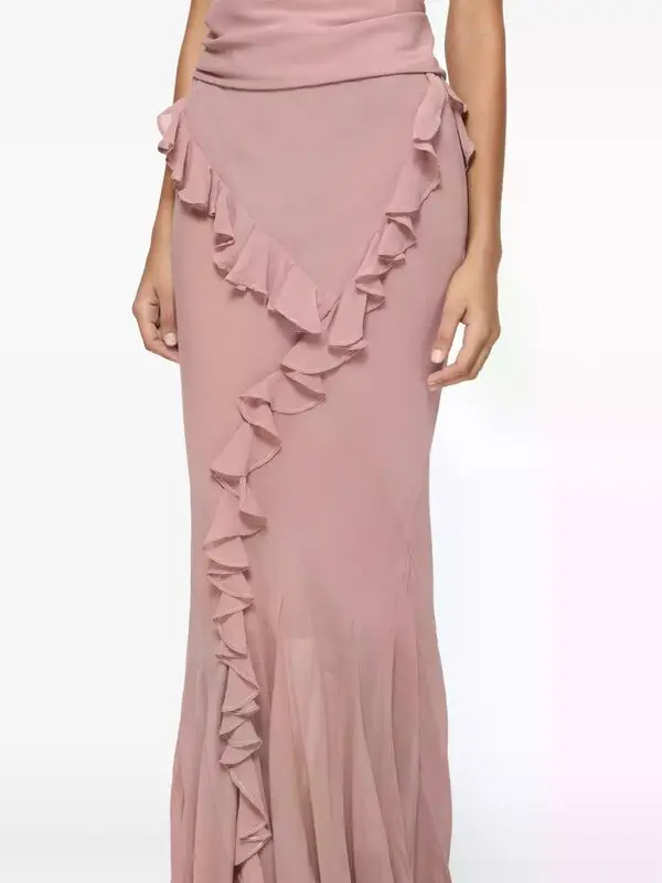 Paris Georgia Ruffled Maxi Skirt