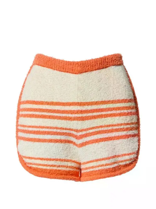 Perfect Moment Schild Cotton Knit Shorts - Orange