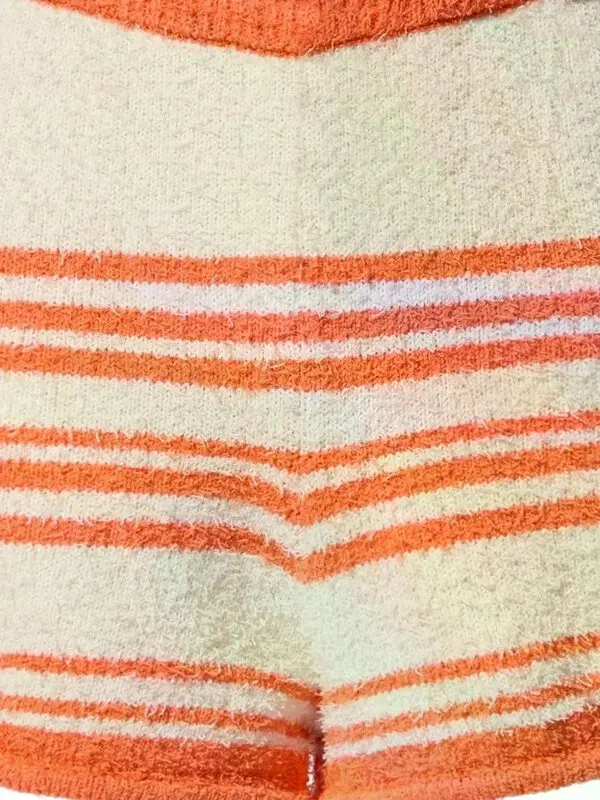 Perfect Moment Schild Cotton Knit Shorts - Orange