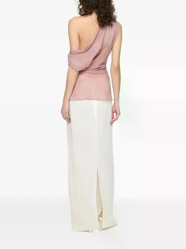 Paris Georgia One-shoulder Ruched Top