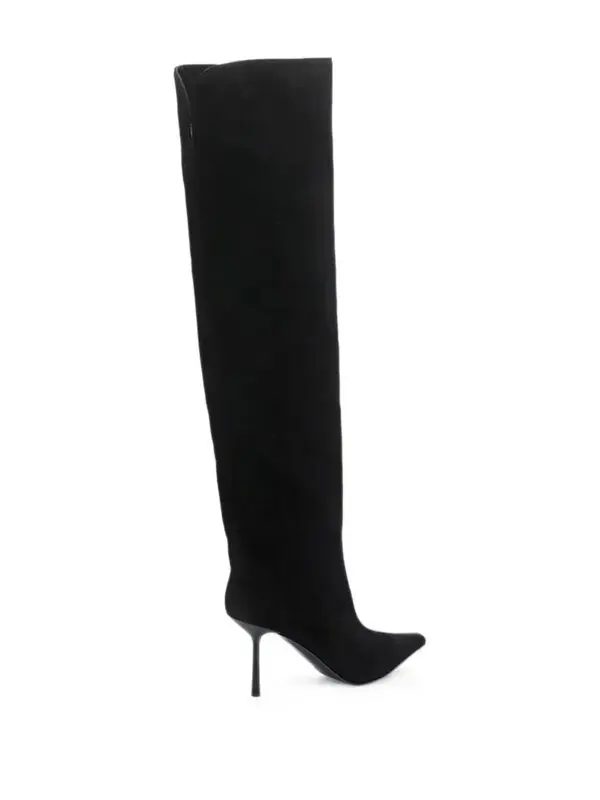 LE SILLA Bella Over-the-knee Suede Boots - Black