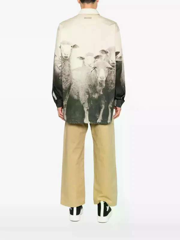Moschino Print-detail Long-sleeve Shirt