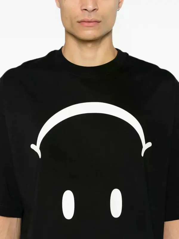 Moschino X Smiley Logo-print T-shirt