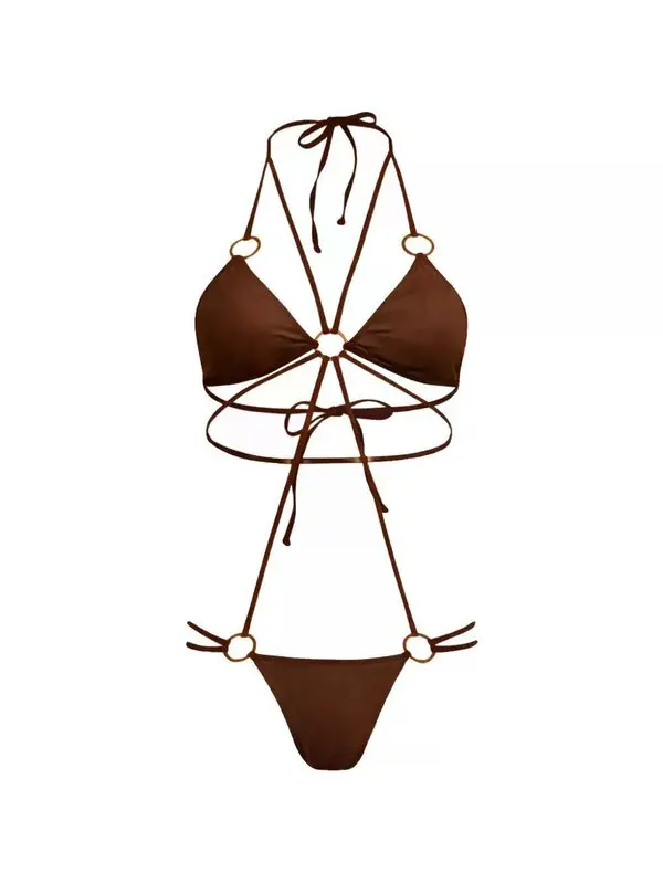 AMIR SLAMA Ring-detail Strappy Swimsuit