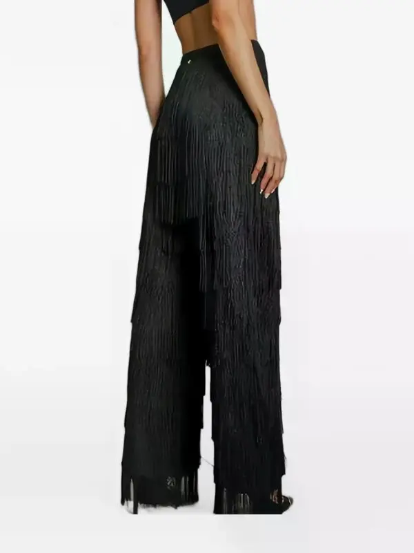 ELDORADO Fringe-trimmed Wide-leg Trousers