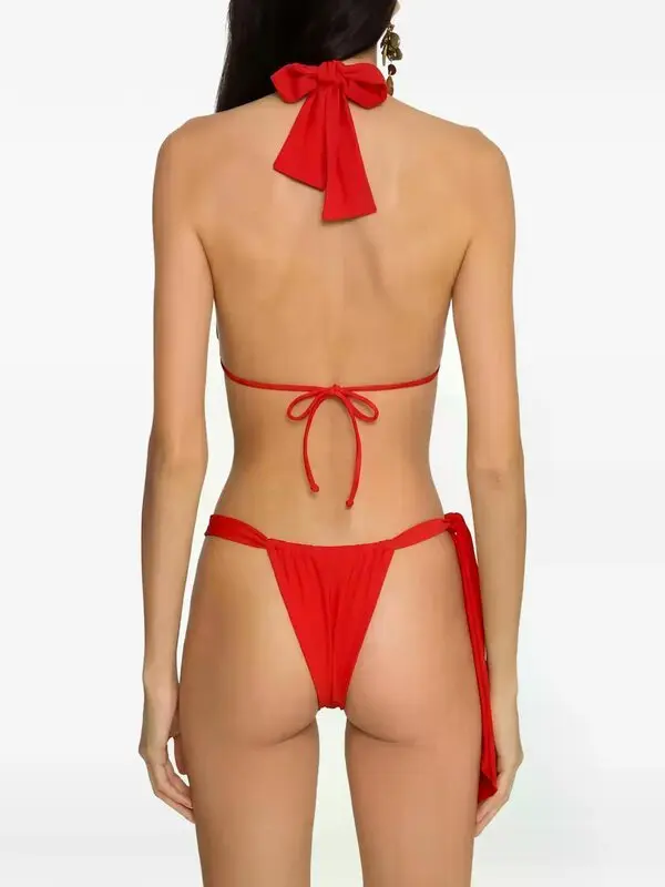 AMIR SLAMA Halter-neck Bow-detail Bikini