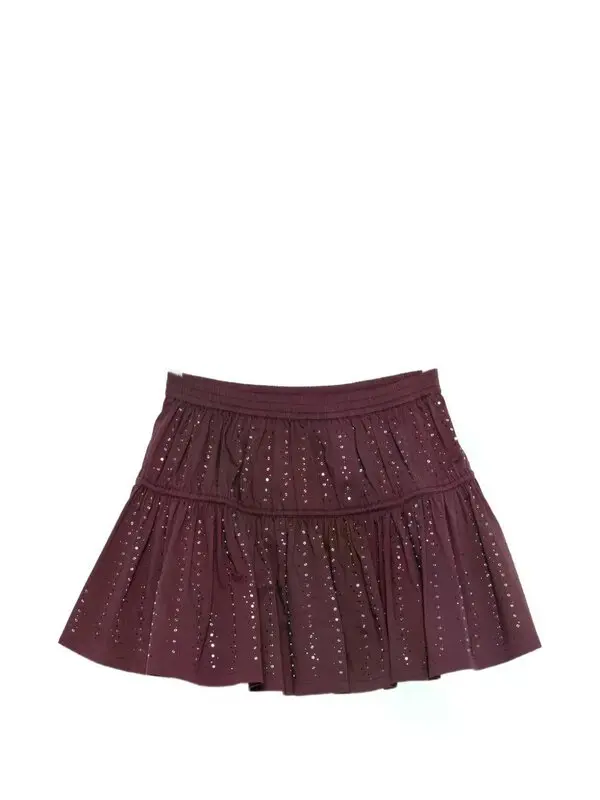 Maje Sequin-embellished Ruffled Mini Skirt