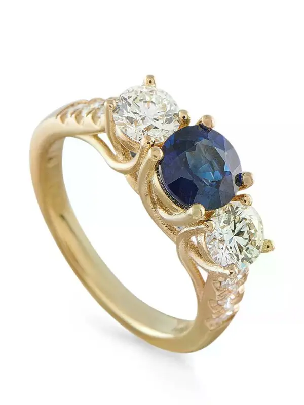LB EXCLUSIVE Sapphire And Diamond Ring - Gold
