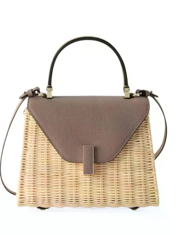 VALEXTRA Mini Iside Woven Tote Bag