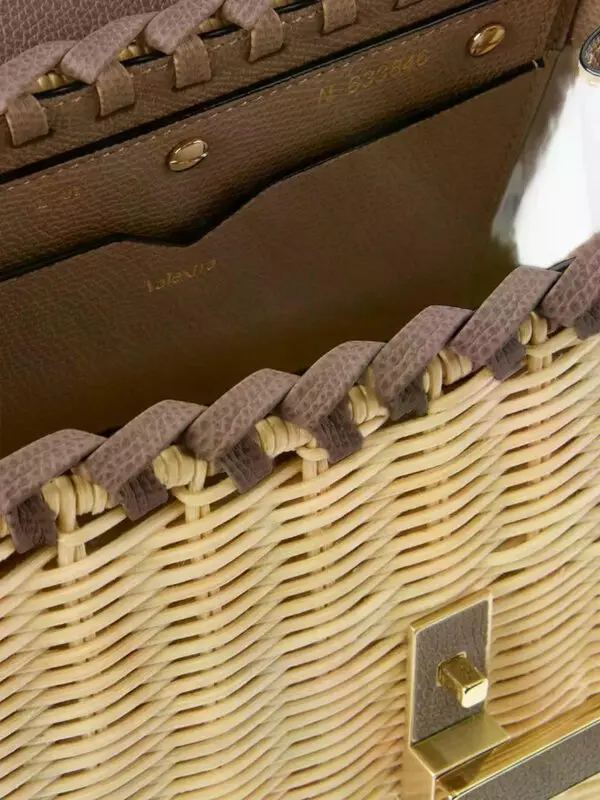 VALEXTRA Mini Iside Woven Tote Bag