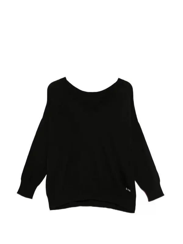 Liviana Conti V-neck Sweater - Black