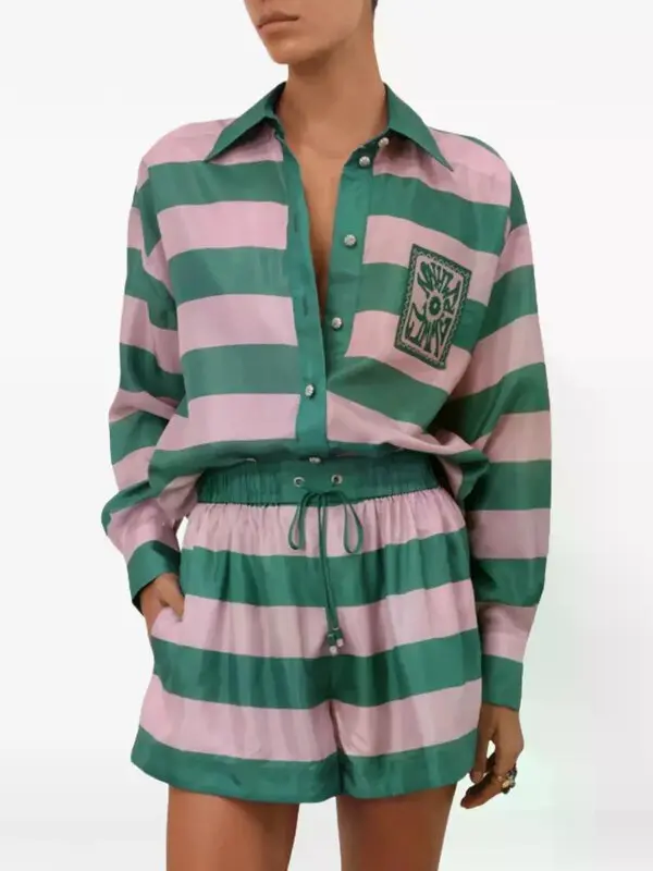 Zimmermann Striped Patch-detail Shirt