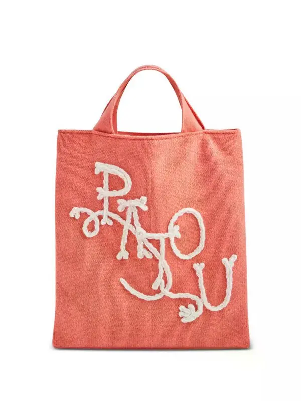PATOU Embroidered Tote Bag - Orange