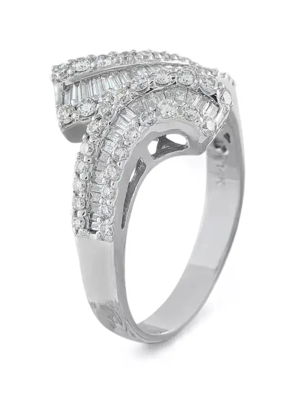 LB EXCLUSIVE 1.54 Carat Multi-cut Diamond Ring In 14k White Gold
